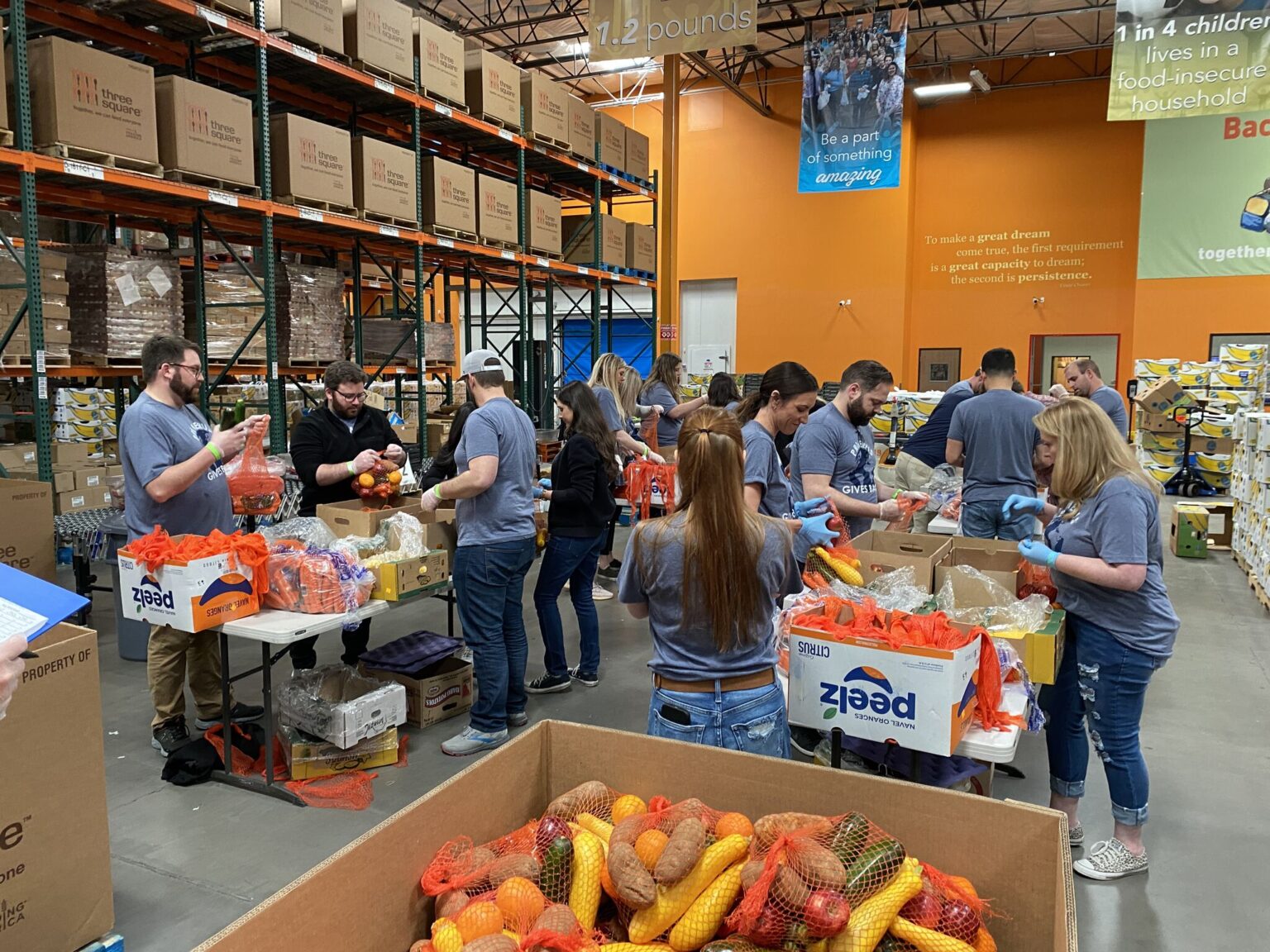 Gans and Other Young Lawyers Join Forces with Three Square Food Bank ...